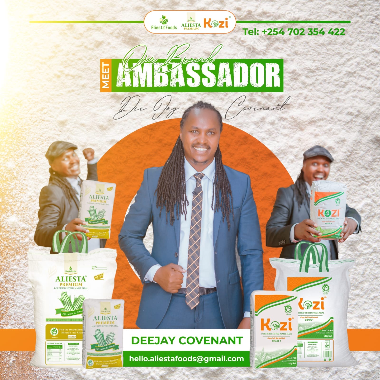 DJ Covenant lands ambassadorial deal with Kozi Maize flour