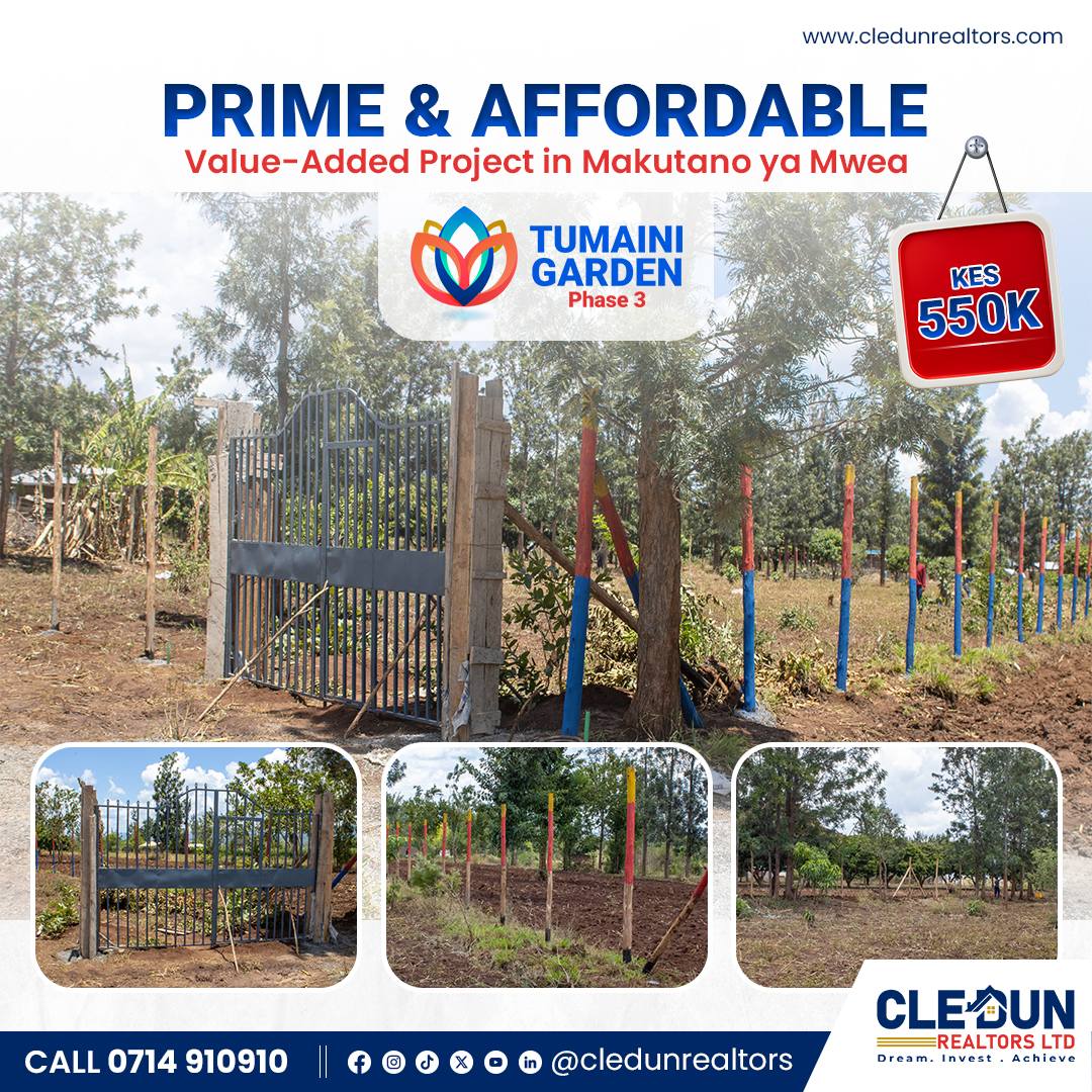 Cledun Realtors Launches Tumaini Garden Phase 3 Project In Makutano Town